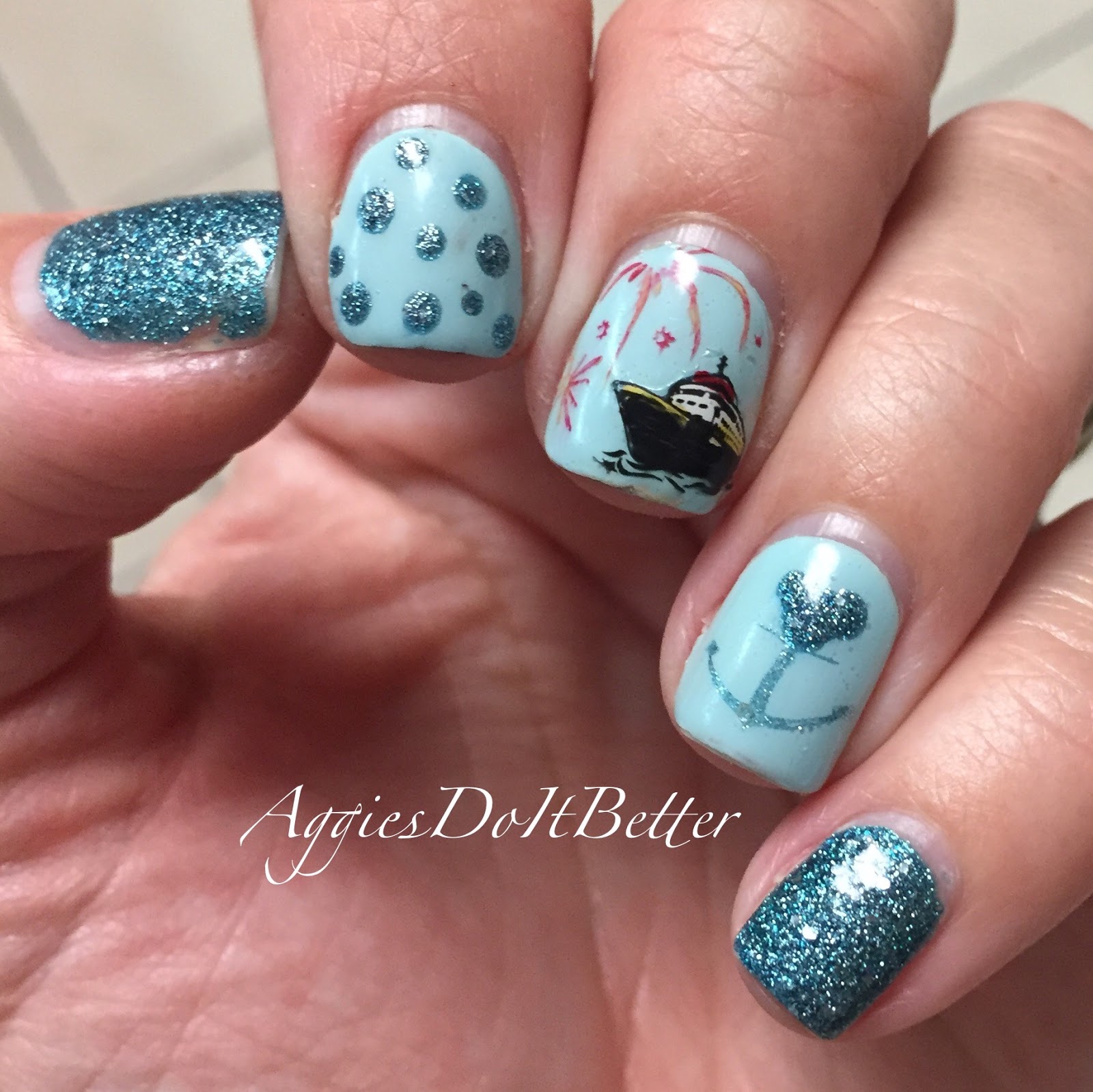 Aggies Do It Better: Disney Cruise Nails 2017