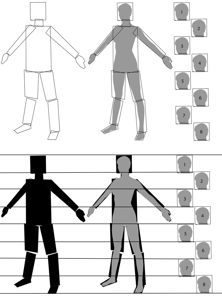 Gesture of Life Drawing: 8 heads talls