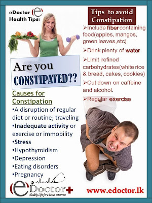 eDoctor Poster - "Constipation"! | eDoctor.lk