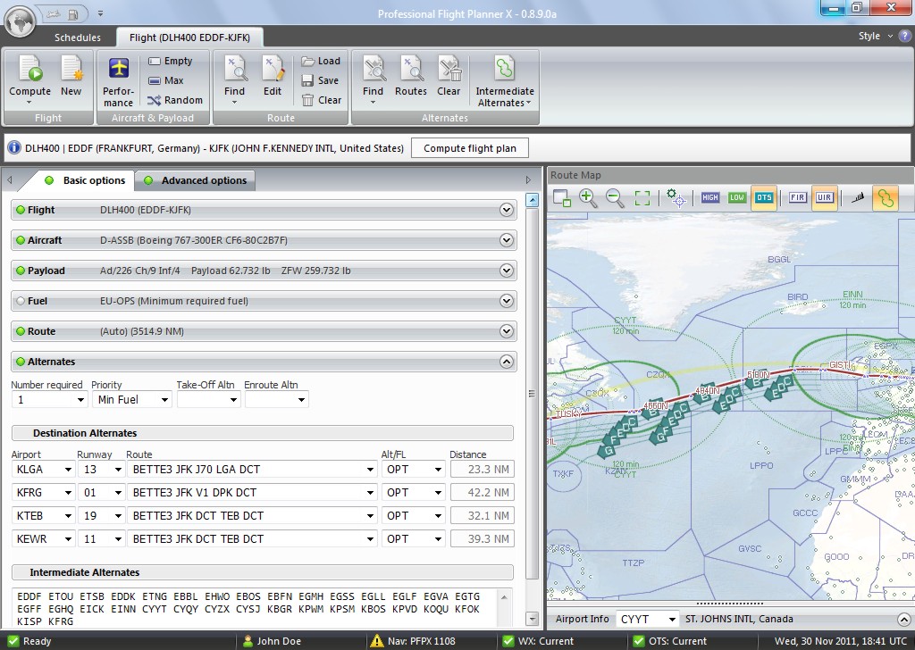 AirDailyX: PFPX professional flight planner : new progress