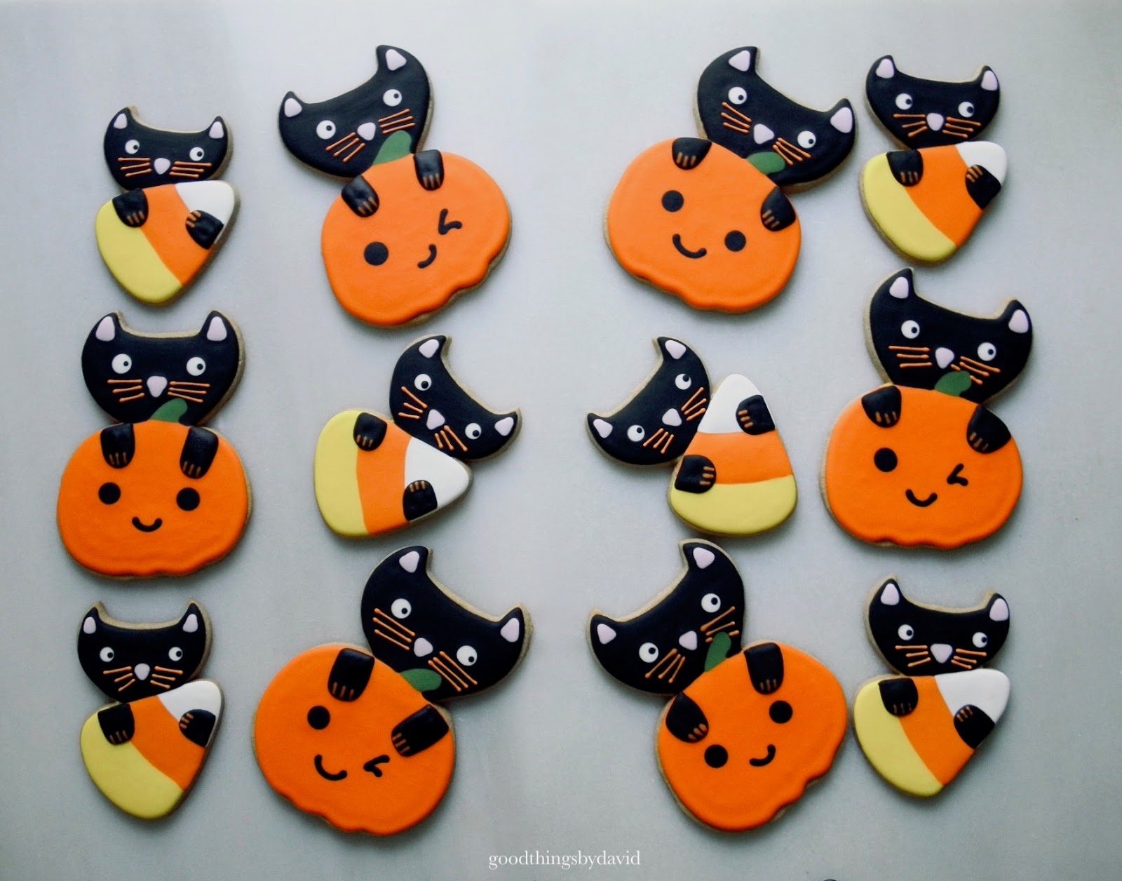 PeekaBoo Halloween Cat Sugar Cookies