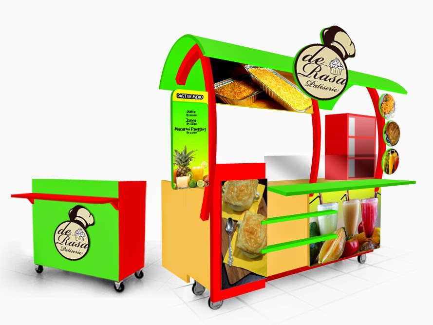GEROBAK MODERN: gerobak minuman dan makanan