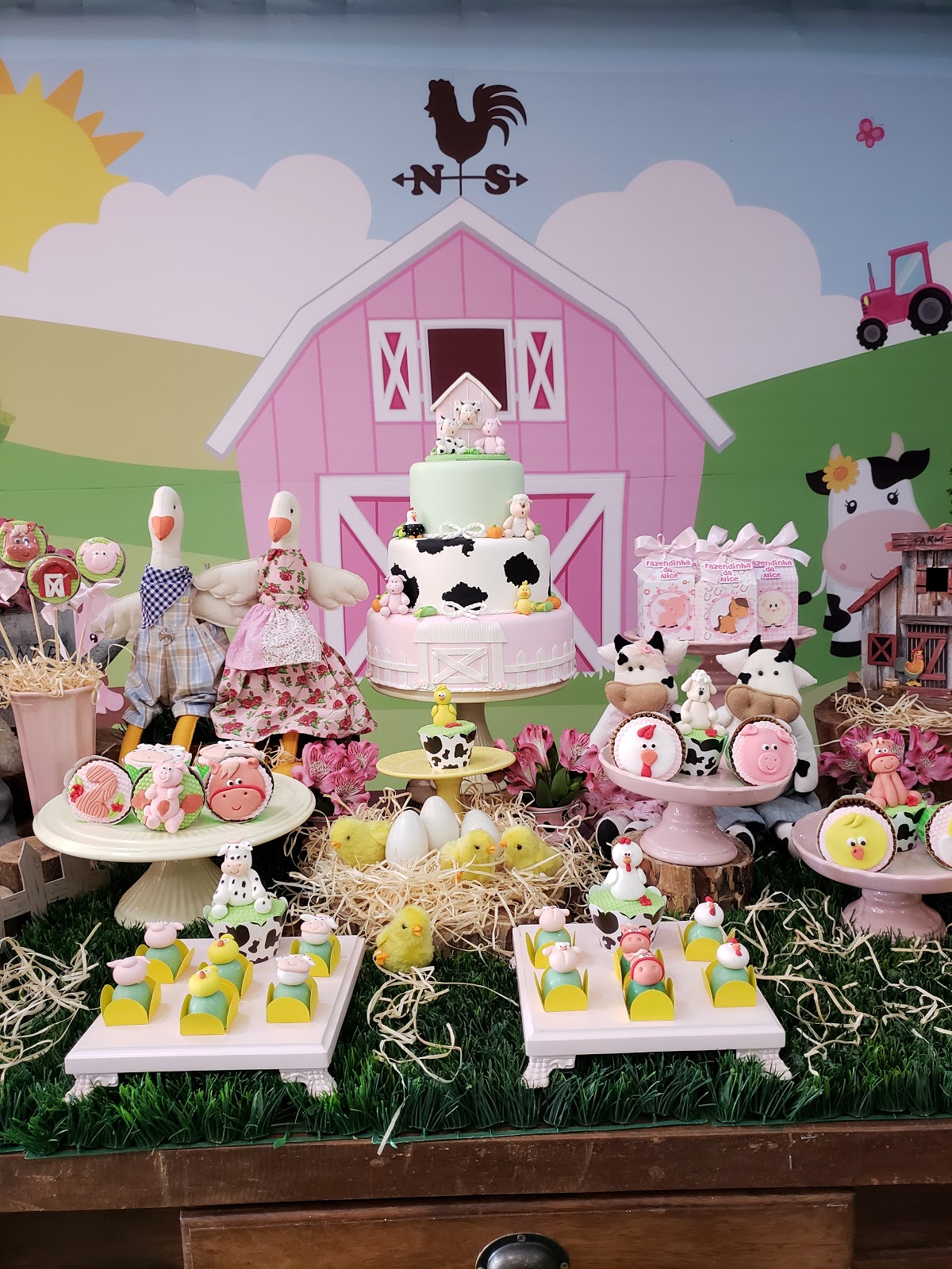 La Belle Vie Eventos: Fazendinha rosa para Alice