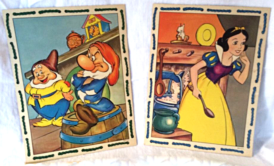 Filmic Light - Snow White Archive: 1952 Snow White Sewing Cards