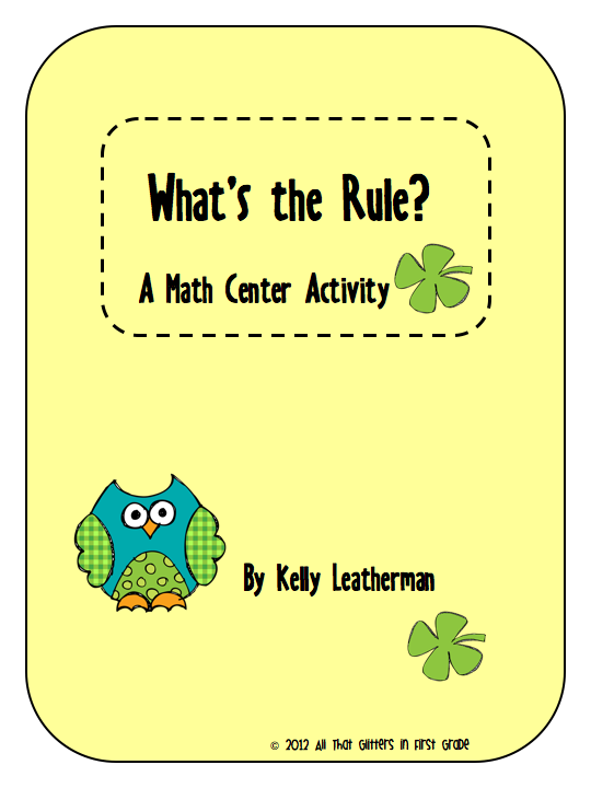 All That Glitters In First Grade: What's the Rule? {Surf and Turf ...