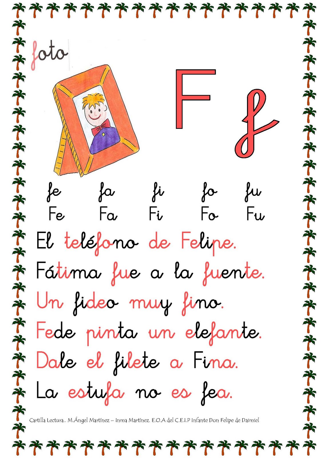 L@s peques bilingües del Juan de Mena: LETRA F