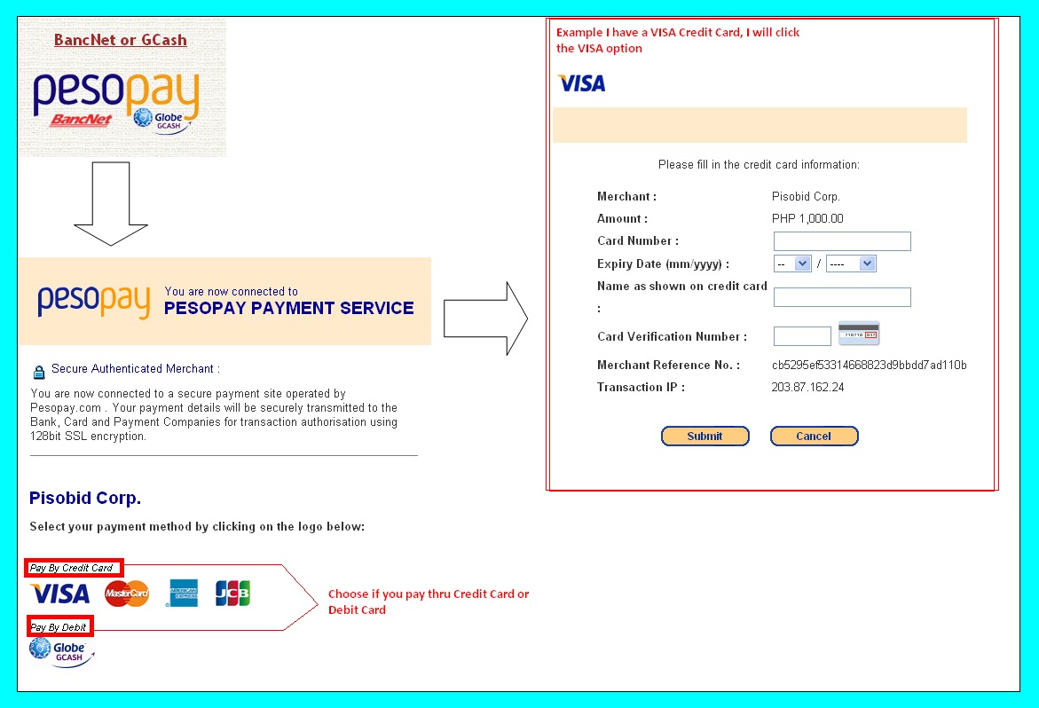 The Kings Mouse: PISOBID PAYMENT MODE