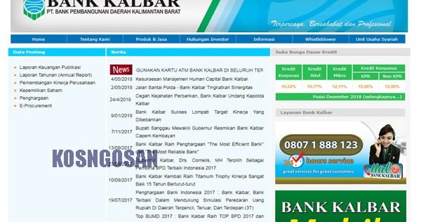 Cara Daftar Internet, Mobile, Sms Banking Bank Kalbar, Kalimantan Barat ...