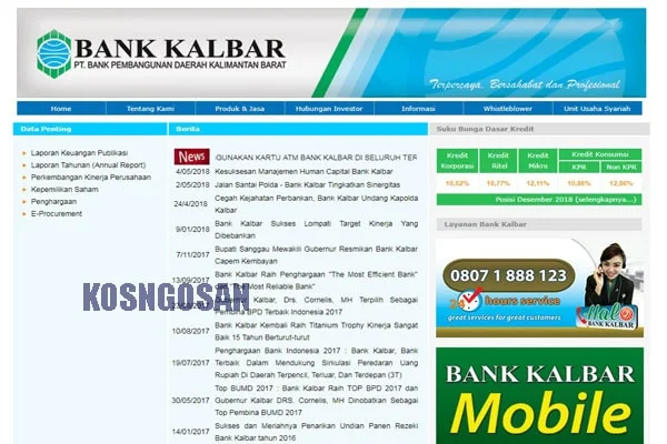 Cara Daftar Internet, Mobile, Sms Banking Bank Kalbar, Kalimantan Barat ...