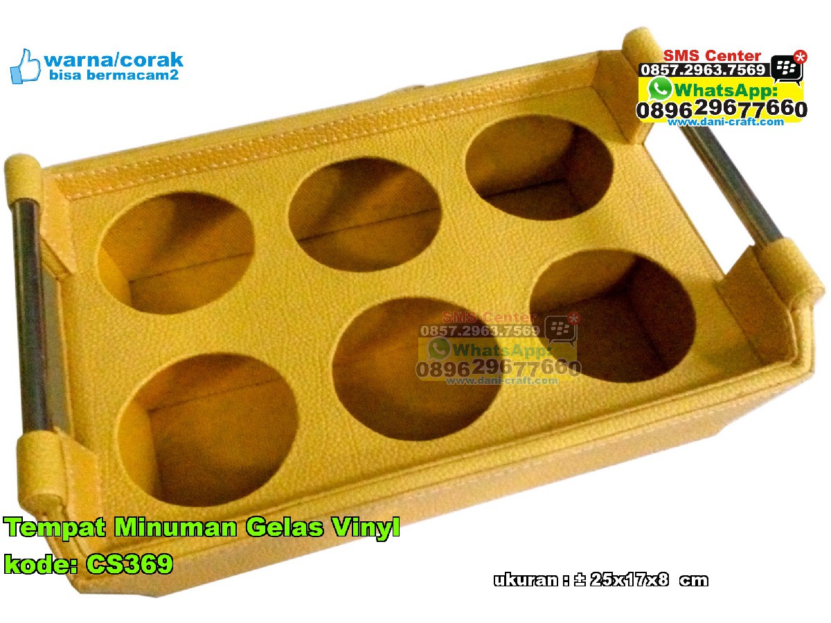 Tempat Minuman Gelas Vinyl | Souvenir Pernikahan