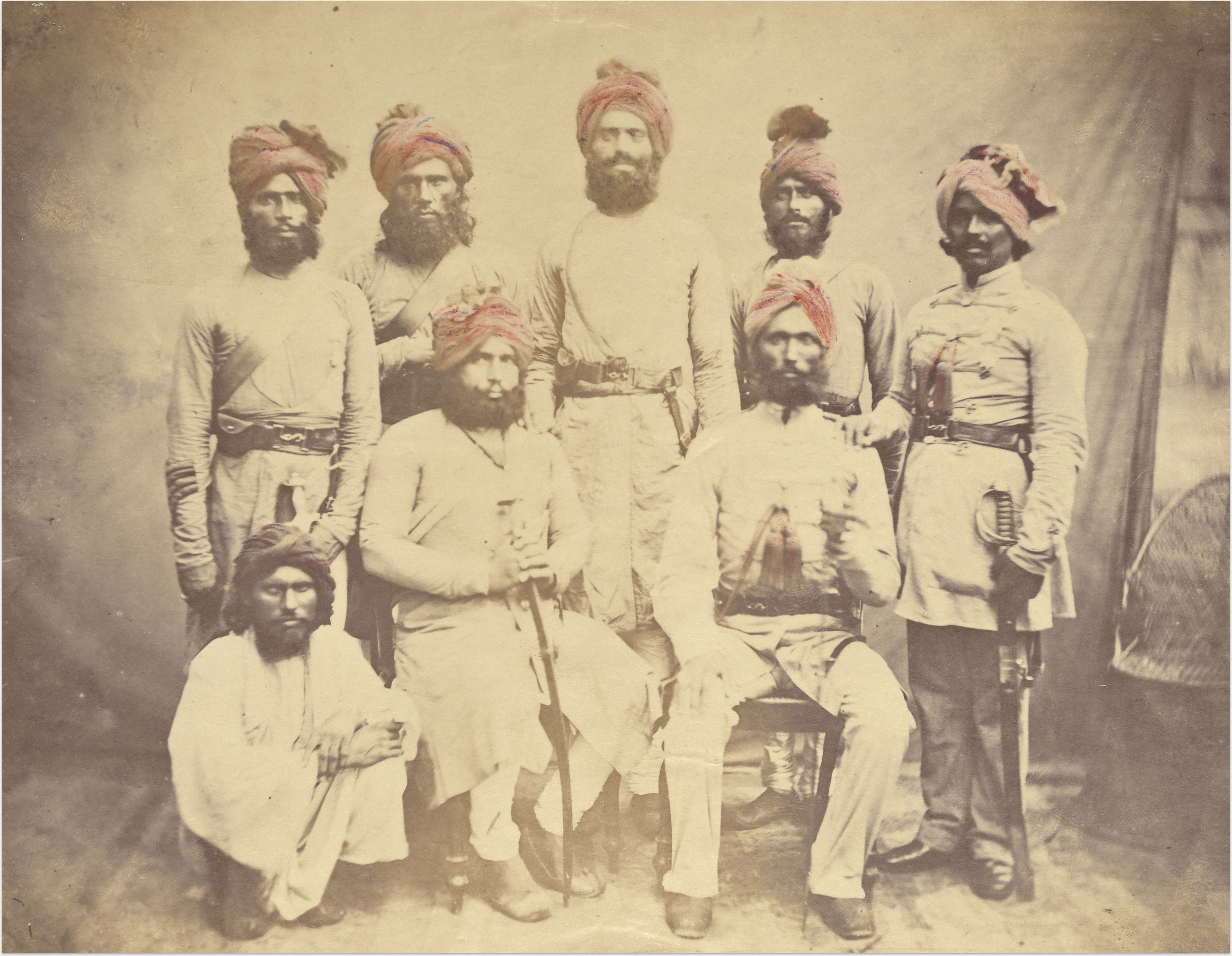 Eight Faithful Native Officers to British in Indian Mutiny of 1857 ...