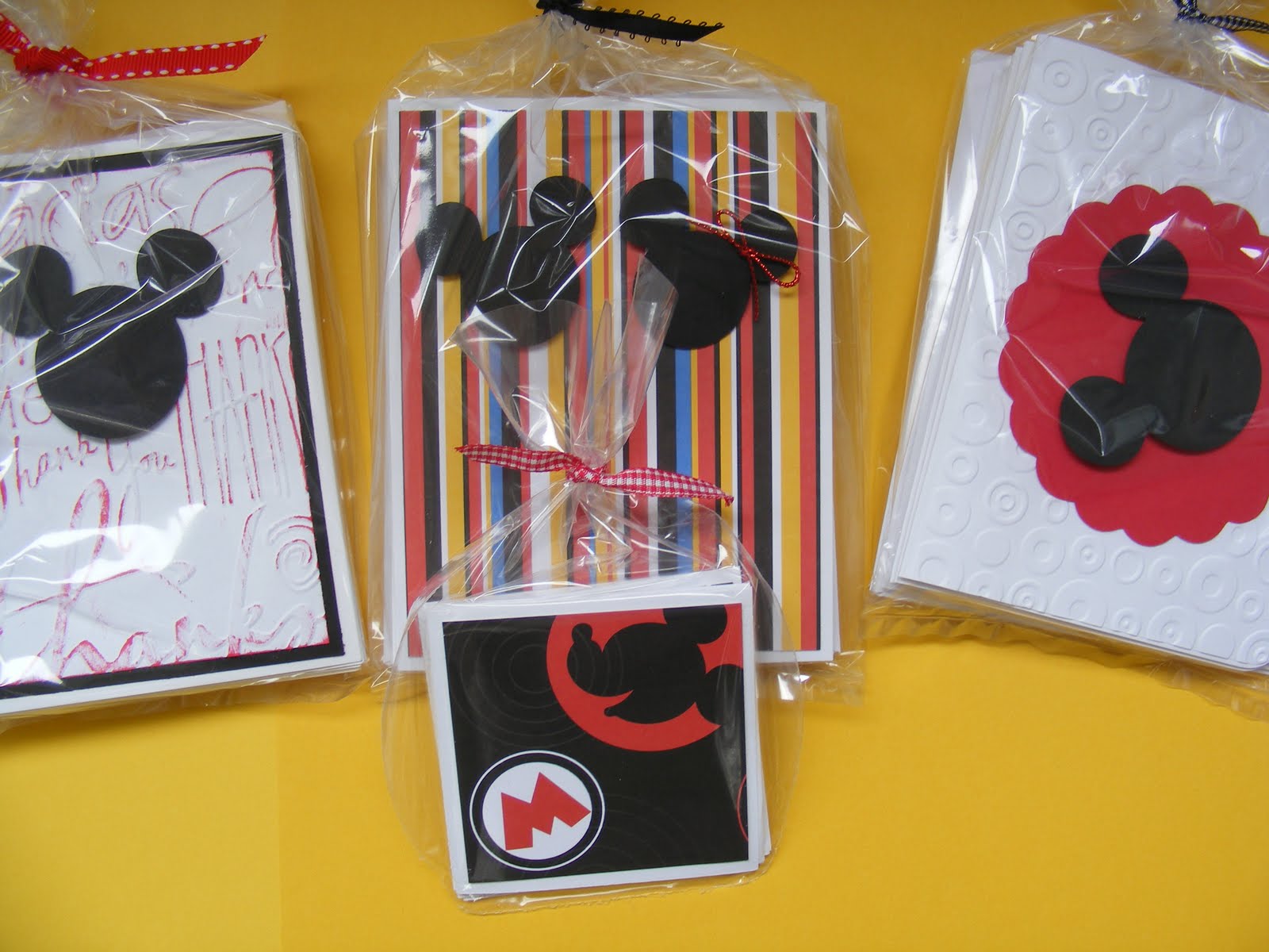 Whimsical Creations by Ann: Mickey Minnie Mouse Note Cards Stationary Sets