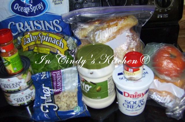 In Cindy's Kitchen: Chicken Salad Sandwich with Mini Hoagie Roll