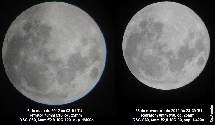 DINIZ - Núcleo de Astrofotografia: Lua Cheia em Perigeu e Apogeu
