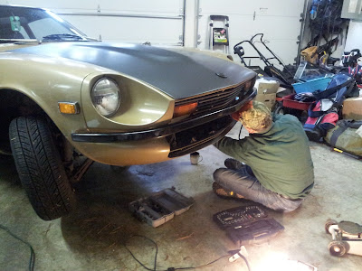 1976 Datsun 280z restoration project: Front bumper!