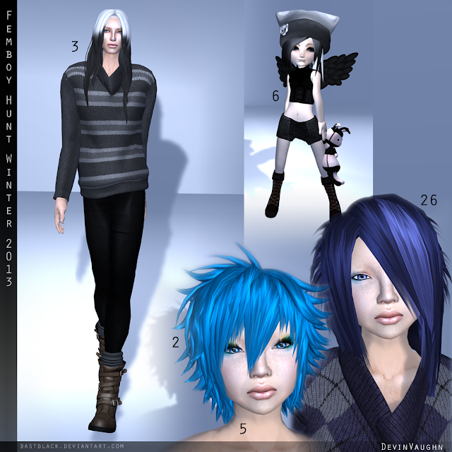 Bishie Style SL: Femboy Hunt Winter 2013, part 4