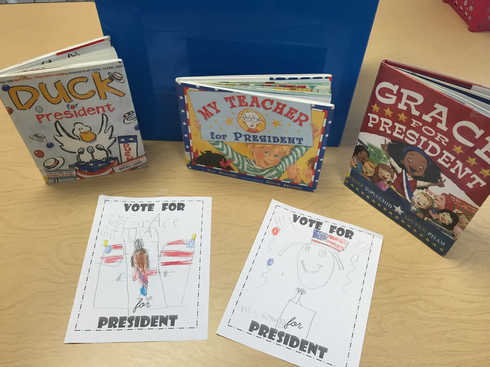 For the Love of First Grade: Voting in the Classroom Election Freebie