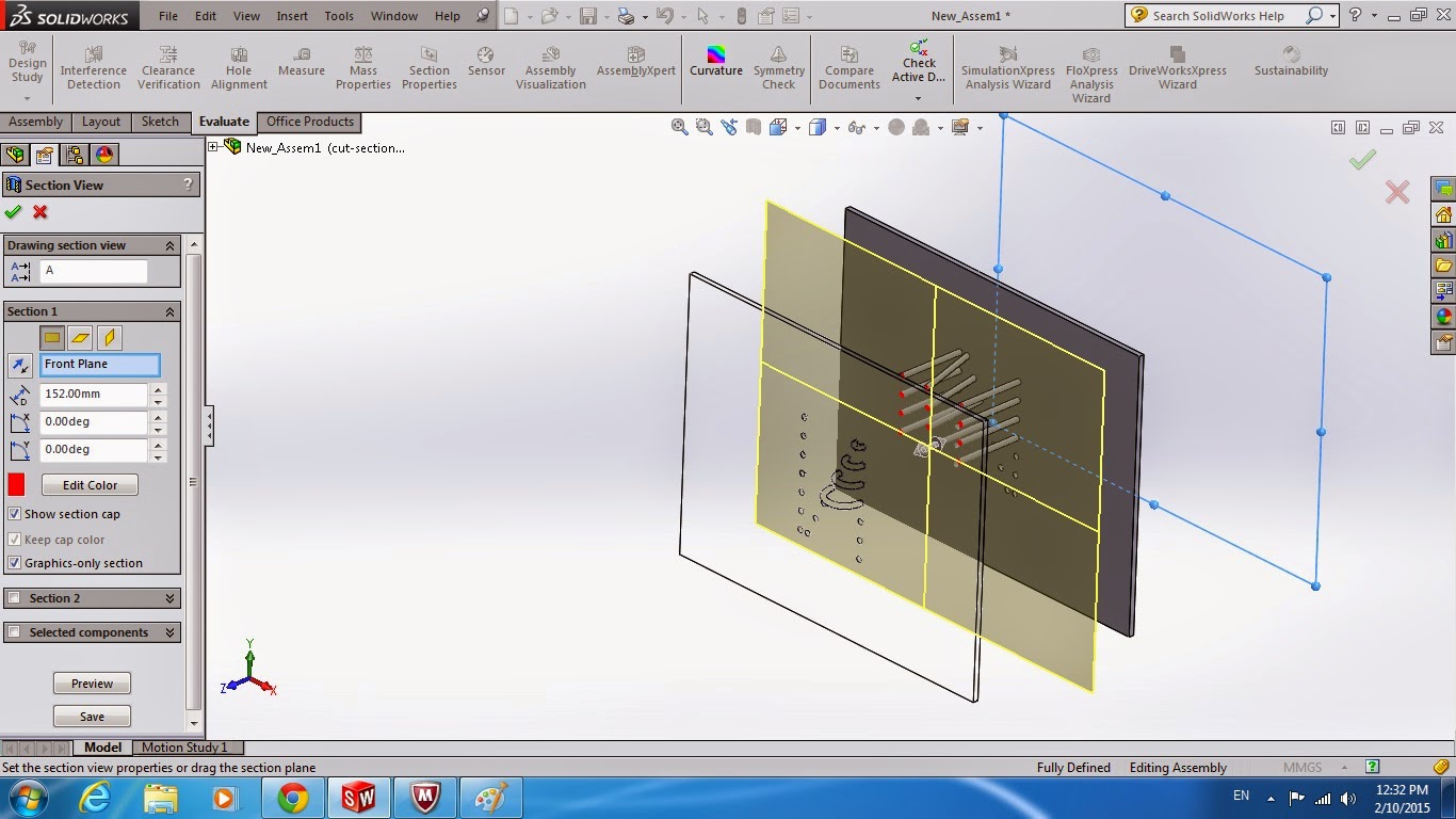 FlogBox: Cross-section drawing of CAD in Solidworks
