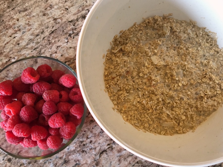 Lunchbox Dad: How to Make An Easy Raspberry Oat Delight Dessert!