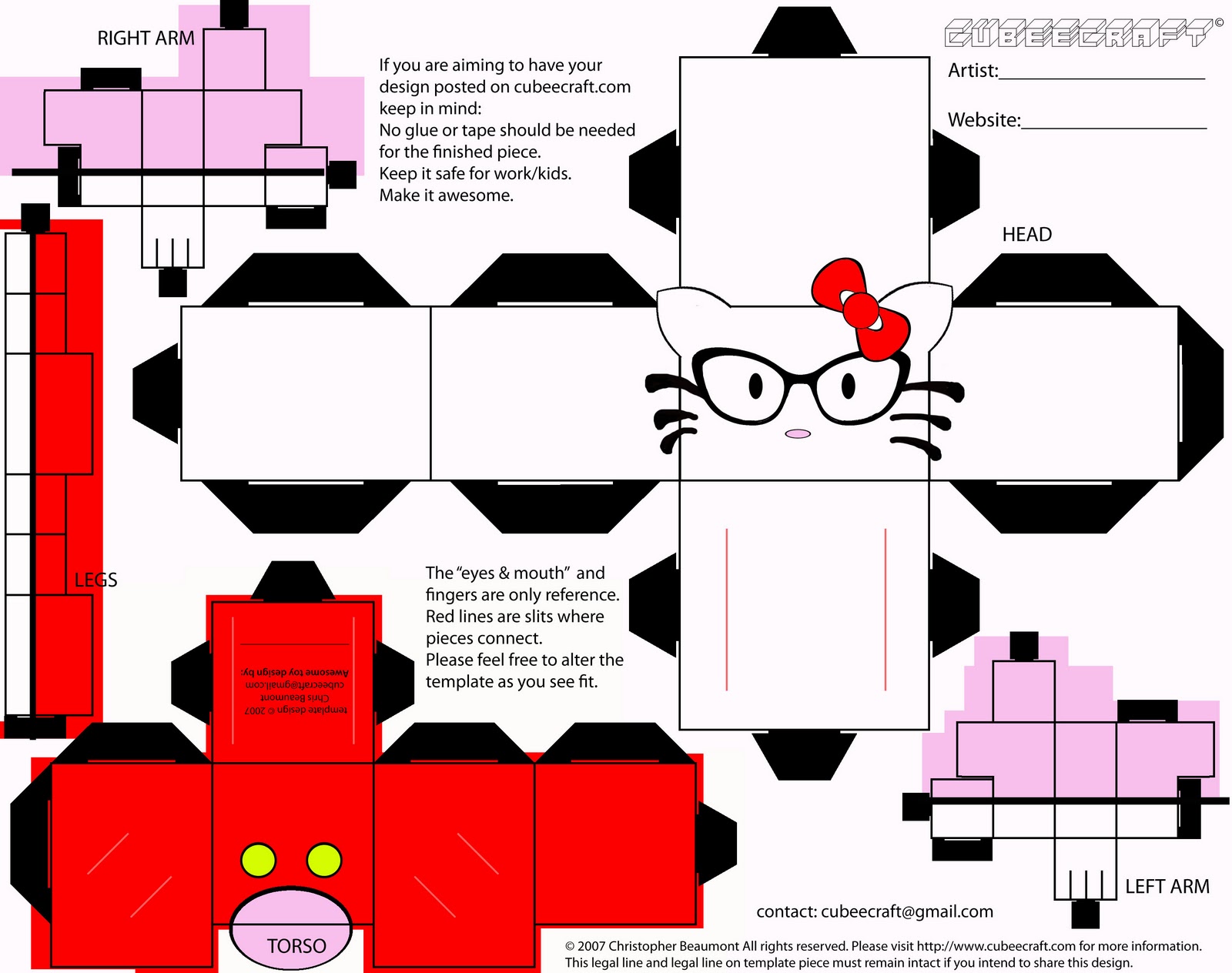 Cubeecraft °°: Cubeecraft de °° Hello Kitty °°