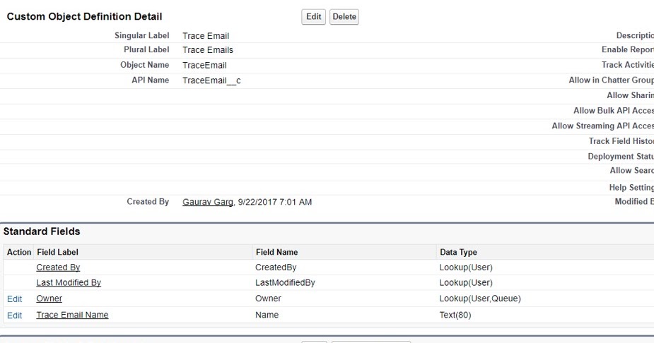 Custom Object Email Tracking