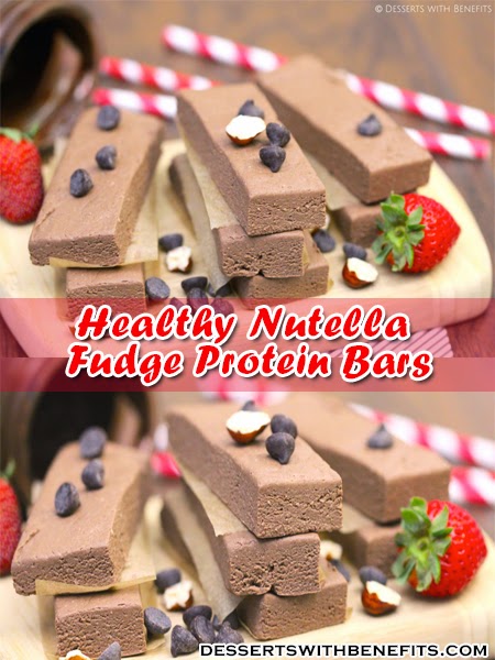 Yummy Kitchen: Healthy Nutella Fudge Protein Bars