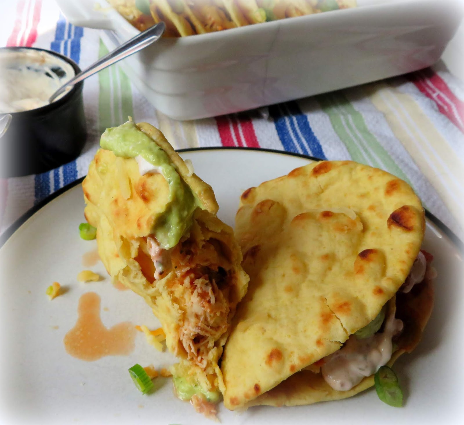 Chipotle Lime Chicken Flatbread Tacos | The English Kitchen