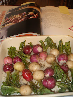 roasted radishes