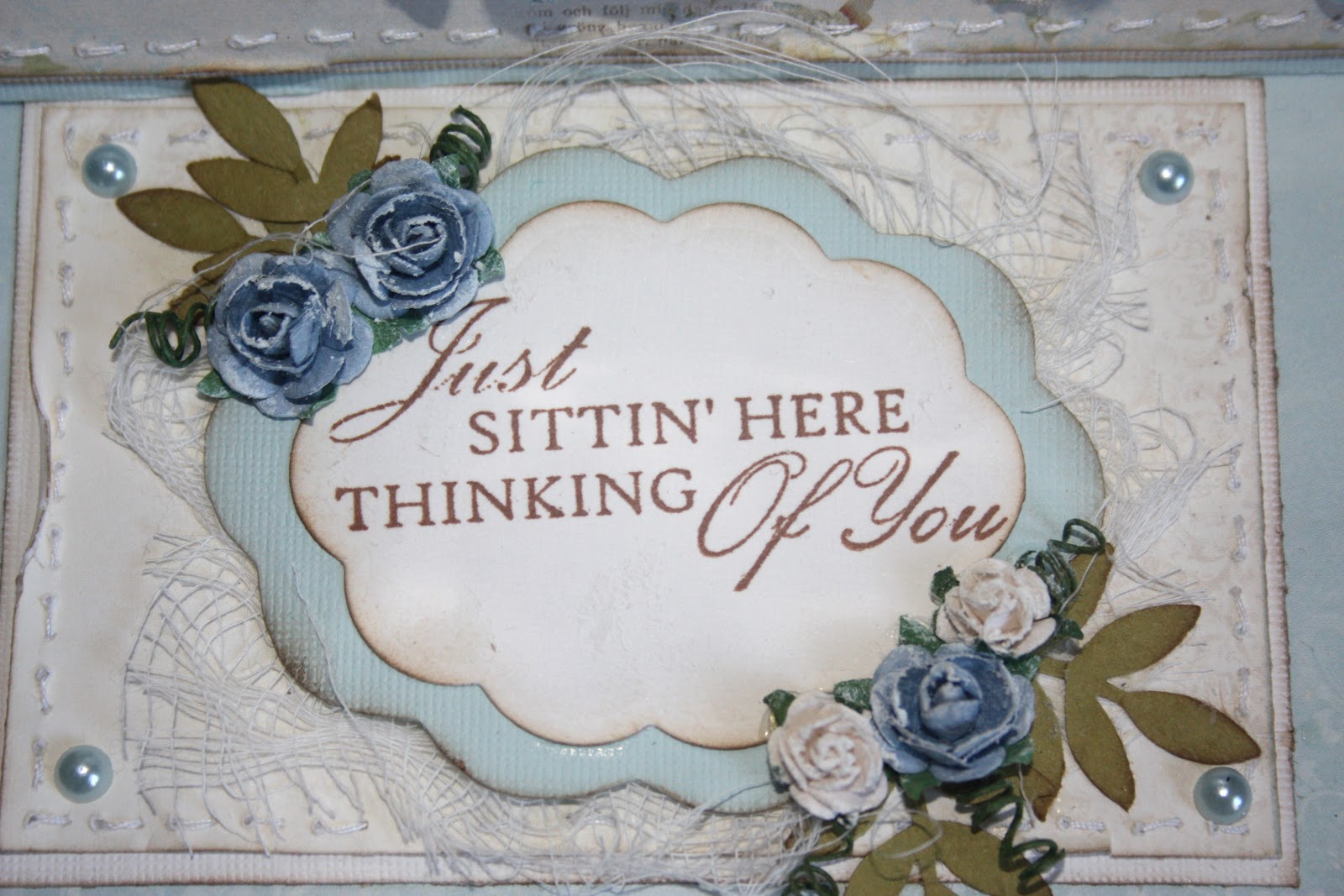 In love with lace: "Just sitting here thinking of you"