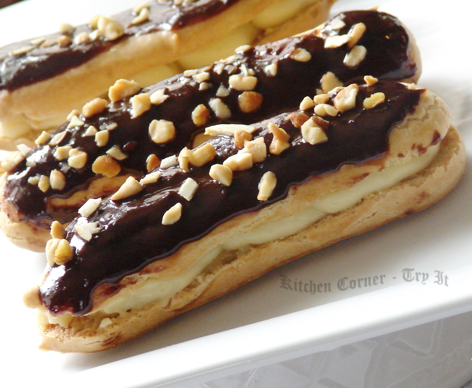 Chocolate Eclairs~ Baking Partners Challenge#11
