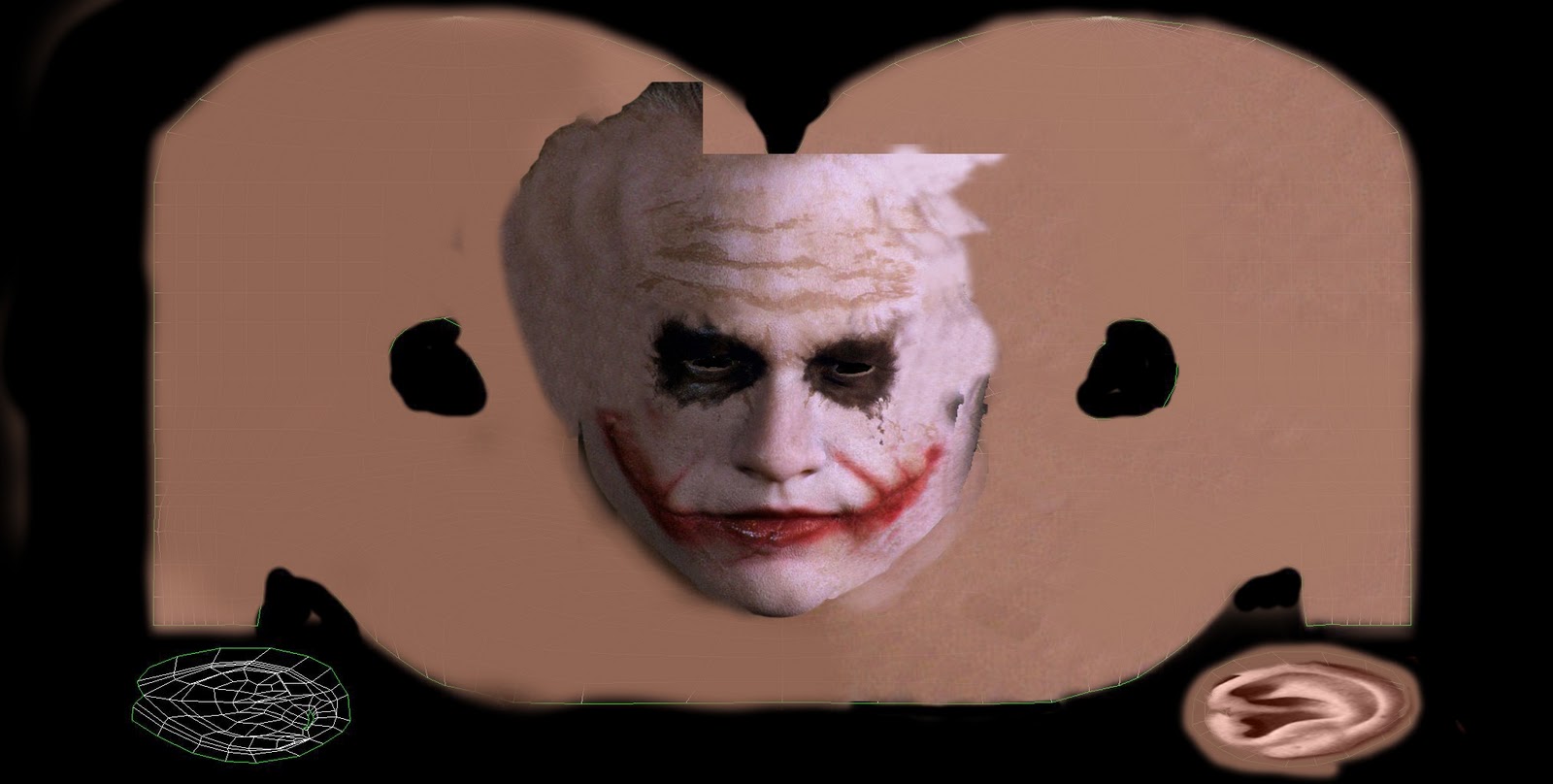 Heath Ledger Joker Face Texture for PS3! - Requests - CAWs.ws
