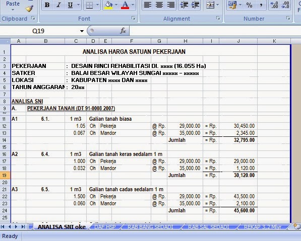 KUMPULAN RAB DAN LAPORAN IRIGASI DAN BANGUNAN AIR