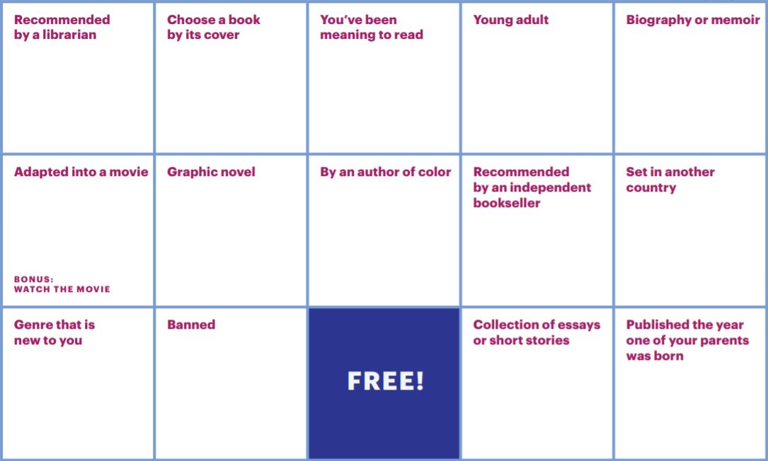 Jungle Red Writers: Book Bingo
