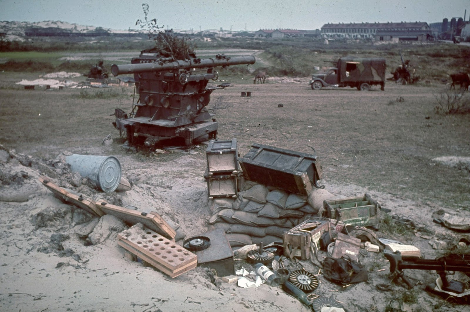 Rarely Seen Color Photographs of the Aftermath of the Battle of Dunkirk ...