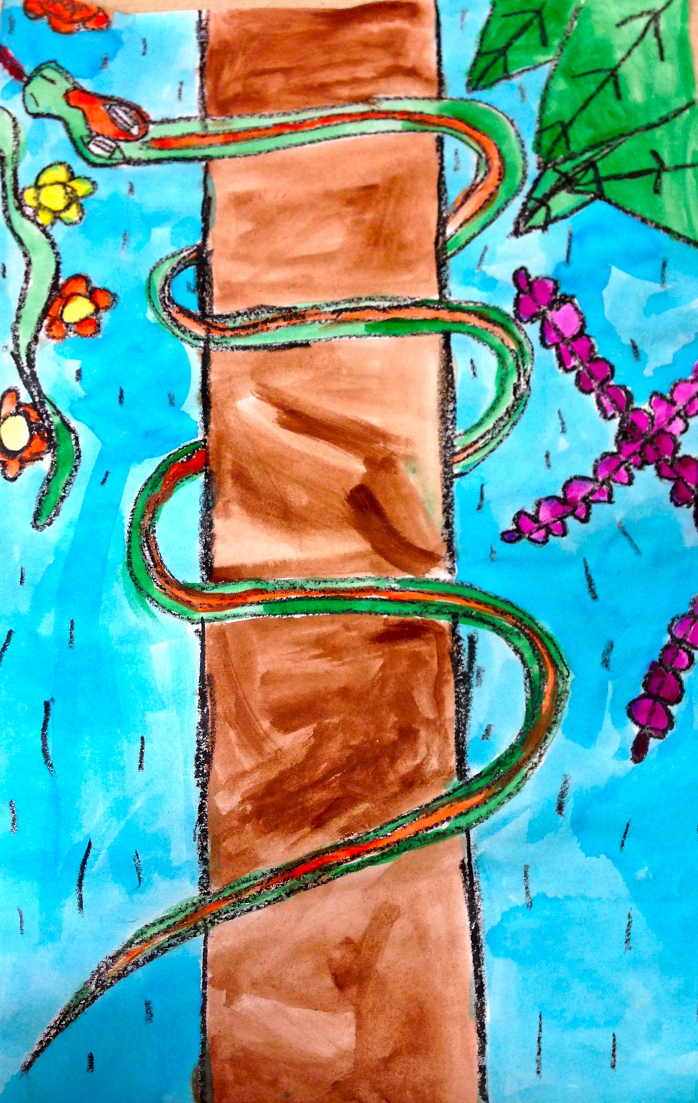 Expression of Imagination: Second Grade Snakes