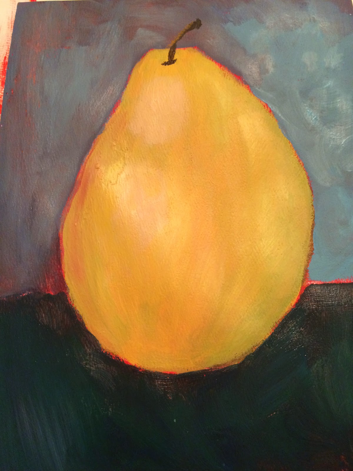 Teaching Elementary Art: Still Life Blending Pear