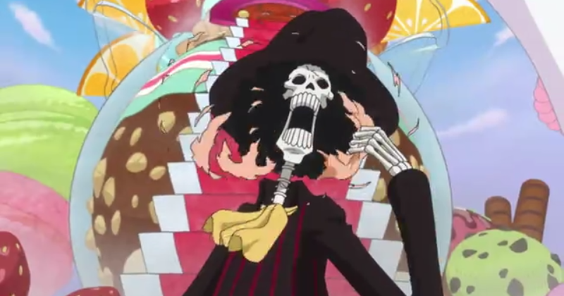 Anime Pic Lovers: Brook Opened His Mask, Walpaper