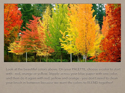 Art-A-Baloo Crew: Fall Tree Lines: A Lesson in Perspective