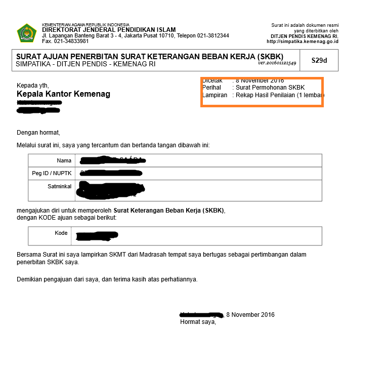 Cetak SKMT (S29a) dan SKBK (S29d) di Simpatika ~ Madrasah Tercinta