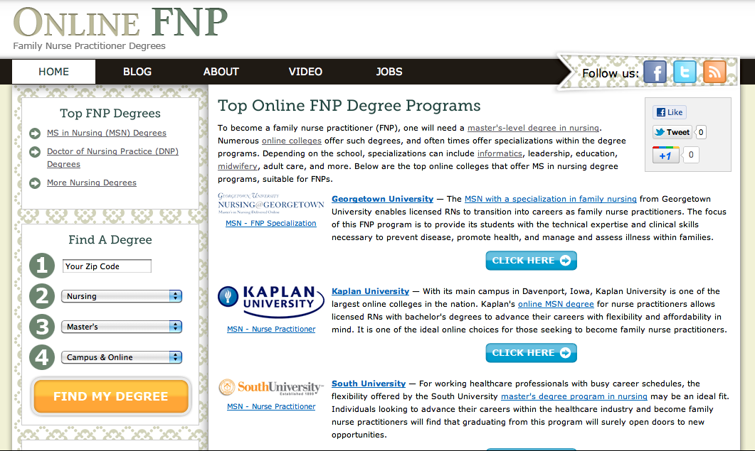 Your Blog Connection: Online FNP: Family Nurse Practitioner Degrees
