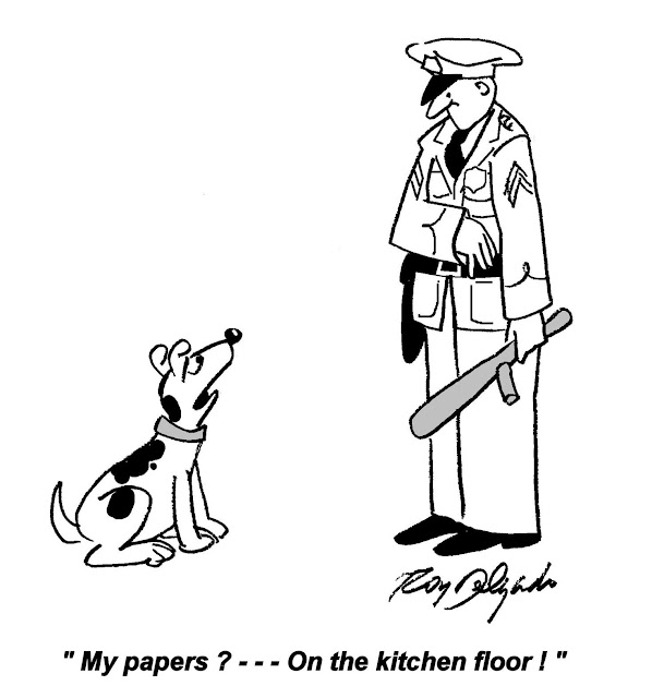 Plum Loco - Roy Delgado: Dog cartoon - Roy Delgado