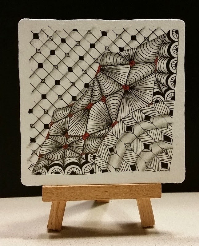 Tickled To Tangle: "It's a String Thing" #50 Tiles
