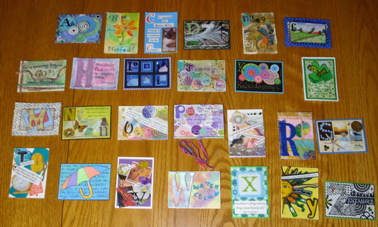 Joyful Puttering: Collecting Creating Connecting: The ABC Project