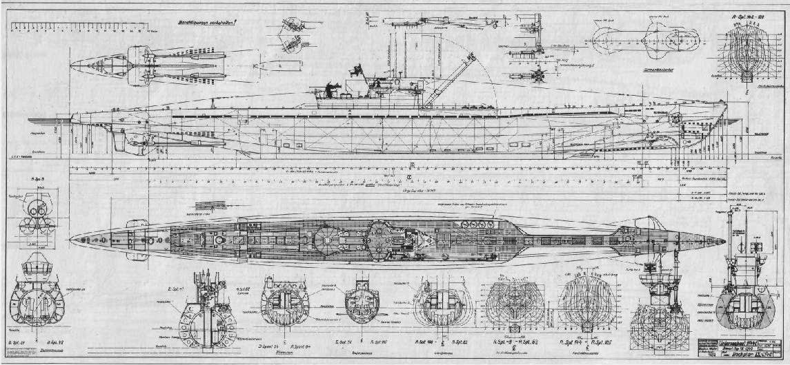Type IX-C 1/32 scale/Type IX-C 1/72 scale: 1/72 Revell Type IX-C with a ...