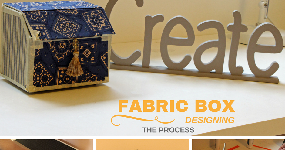 ColorWay Cartonnage: Designing a fabric box: the process
