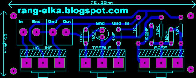 Merakit rangkaian elektronika: Tone Control Pasif
