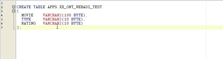 Oracle Applications Export Data From Excel To Table Using Custom Web