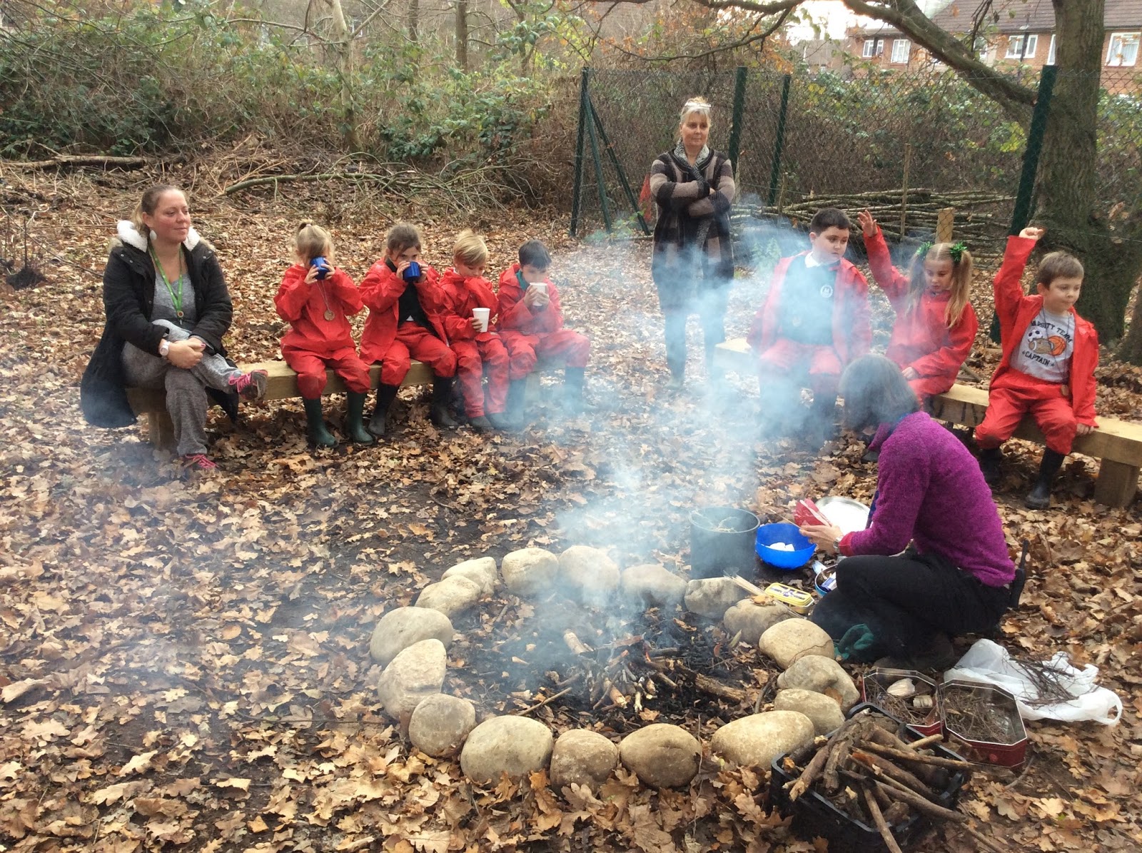 Mead Primary: Final Forest School Fire!
