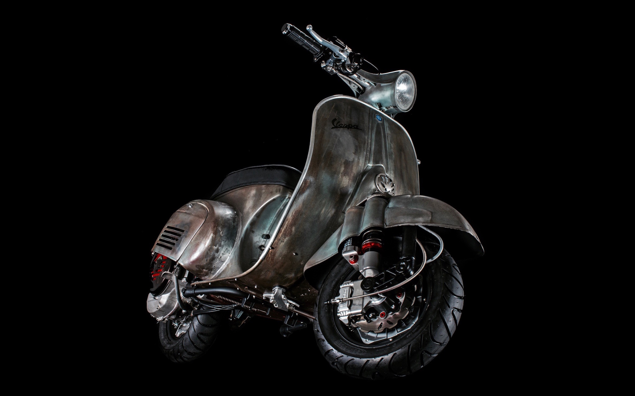 Custom Vespa 200N Rawstyle - Inazuma café racer