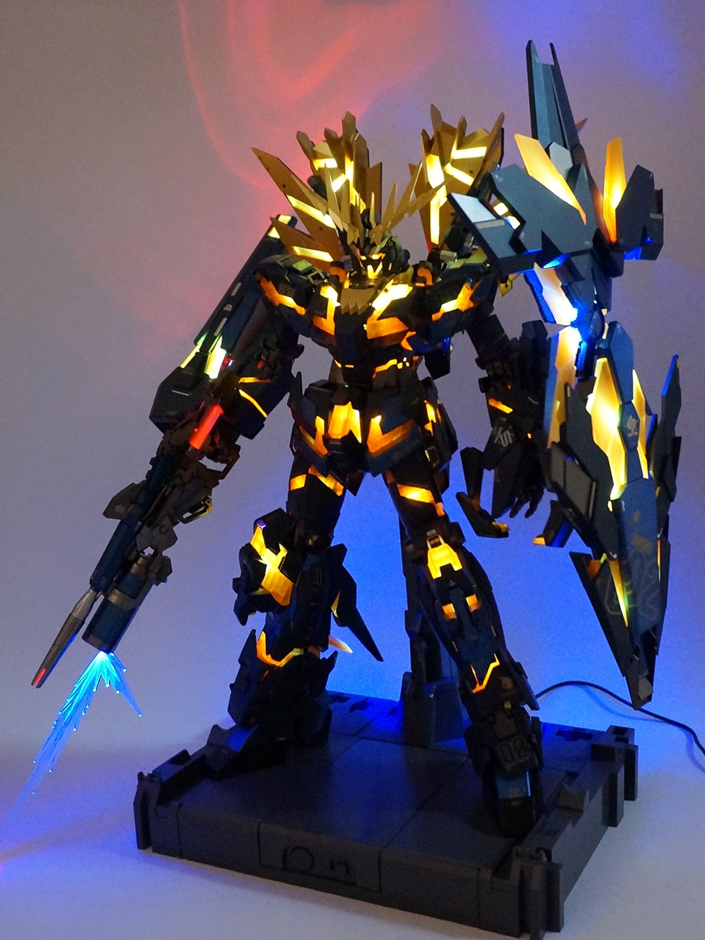 GUNDAM GUY: PG 1/60 Banshee Norn - Customized Build w/ LEDs